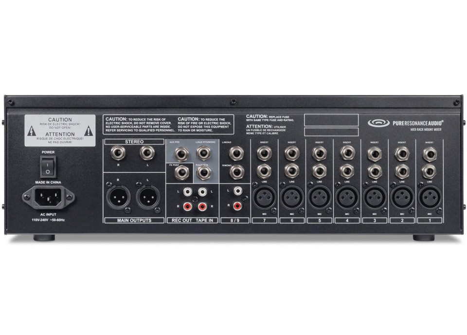 Pure Resonance Audio MX9 Pro Rack Mixer 9-Channel Bluetooth DSP | eBay