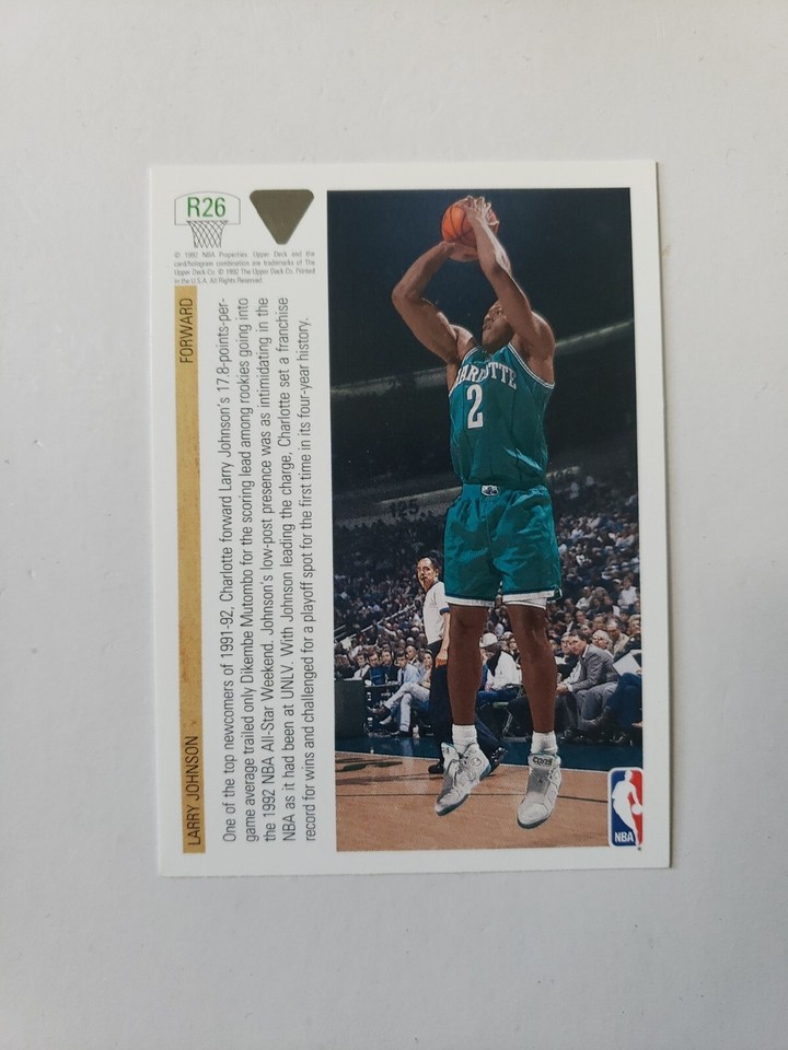 Larry Johnson Card 1991-92 Upper Deck Rookie Standouts #R26 | eBay