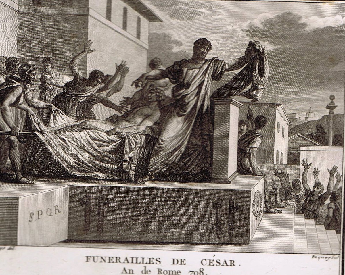 Julius Caesar Burial Site De Moord En Begrafenis Van Julius Caesar,