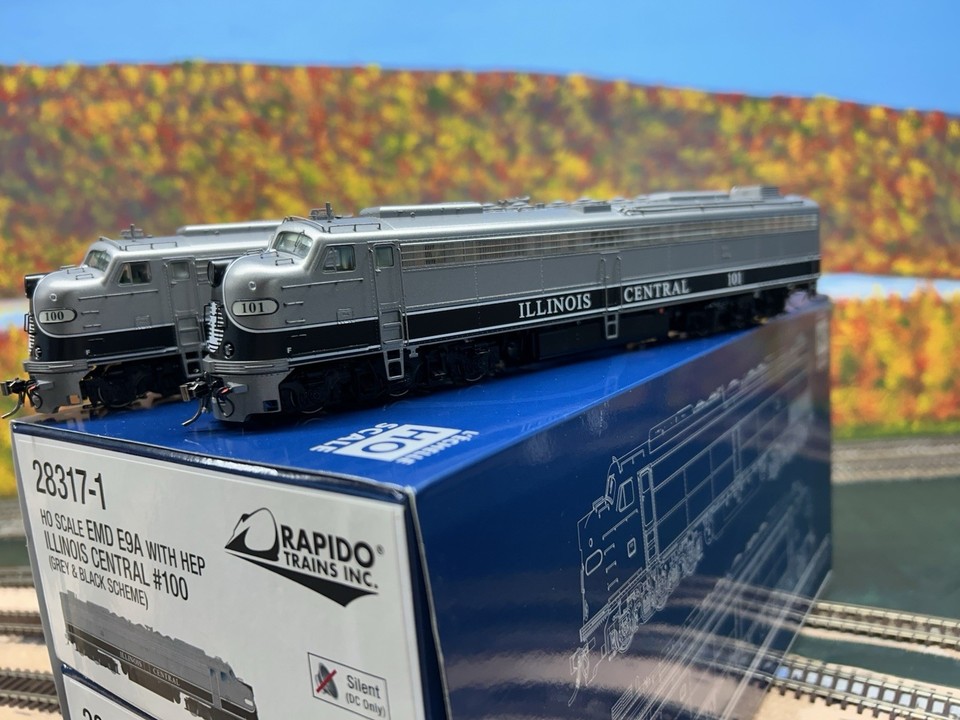 HO Scale Rapido E8A HEP Illinois Central Executive Units w/ IC ...