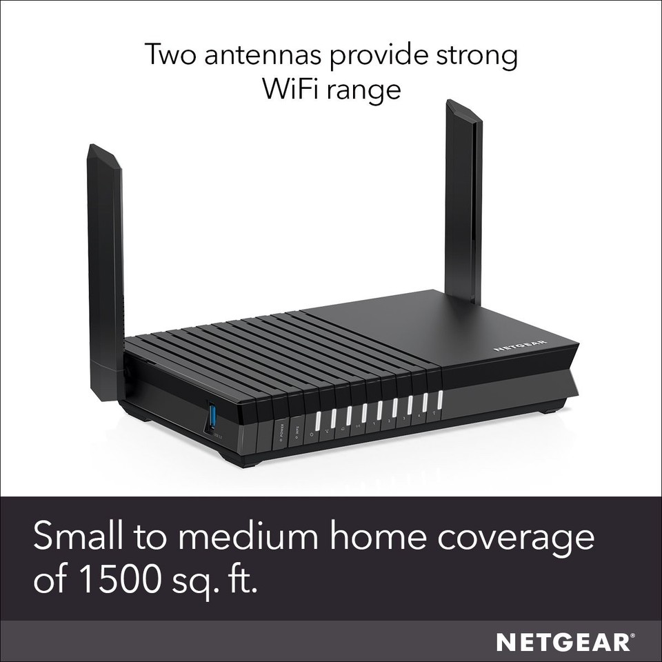 NETGEAR - RAX20 AX1800 WiFi 6 Router with USB NEW Open box 606449144352 ...