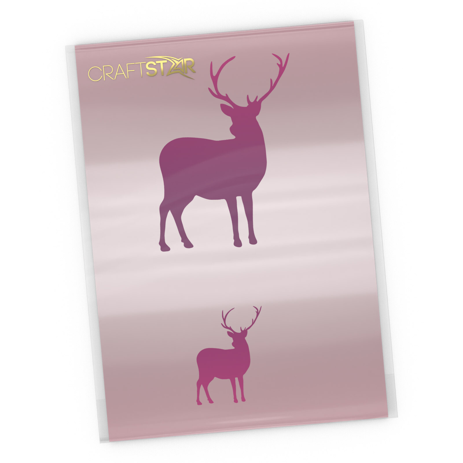 Stag Stencils - 2 Reusable Stag Templates on an A4 sheet - CraftStar ...