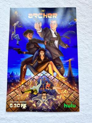 ARCHER - 12"x18" Original Promo TV Poster SDCC 2023 MINT HULU F/X | eBay