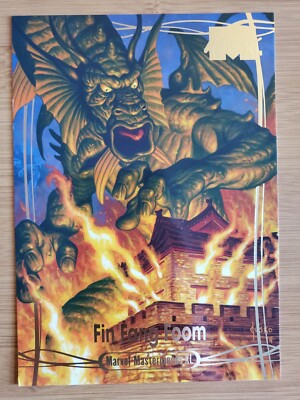 2024 Upper Deck Marvel Masterpieces XL Fin Fang Foom Gold Foil /1999 5 ...