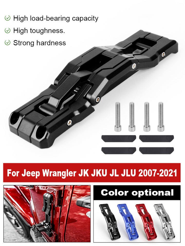 Door Hinge Side Foot Climb Step Pedal For 07-21 Jeep Wrangler JK JKU JL ...