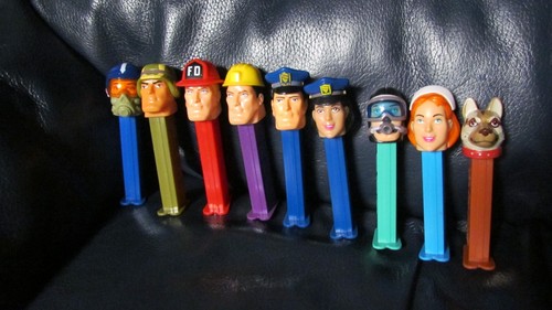 Set of 9 PEZ Dispensers First Responders Fire Police Army Nurse | eBay