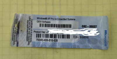 Microsoft Windows XP Professional (XP Pro) for Embedded Systems COA ...