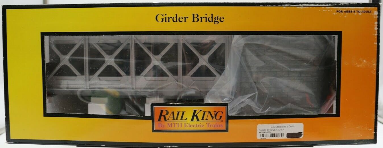 MTH RAILKING O Gauge Silver Girder Bridge Item No. 40-1014 1:48 Scale ...