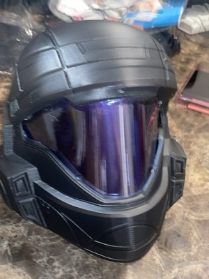 Halo 3 ODST Printed Cosplay helmet Blue Visor | eBay