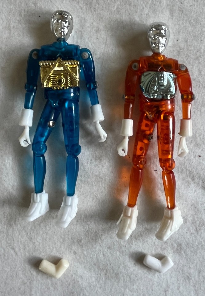 LOT OF 4 VINTAGE MEGO MICRONAUTS ACTION FIGURES ROBOT MEN TIME TRAVELER ...