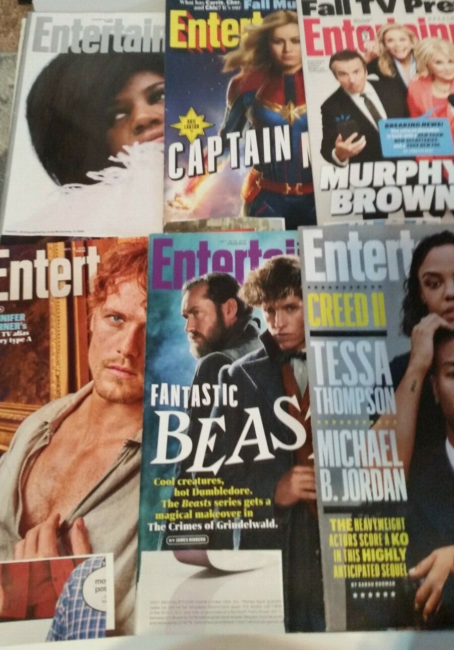 Entertainment Weekly magazines - 11 issues from 2018 (August - December ...