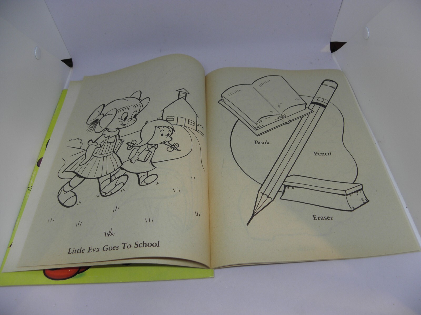 Vintage Set of 2 Little Eva Coloring Books | eBay