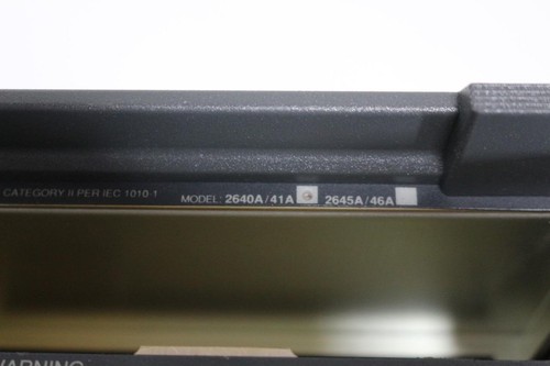 Fluke 2640A / 41A Networked Data Acquistion Unit w/2645A Universal ...