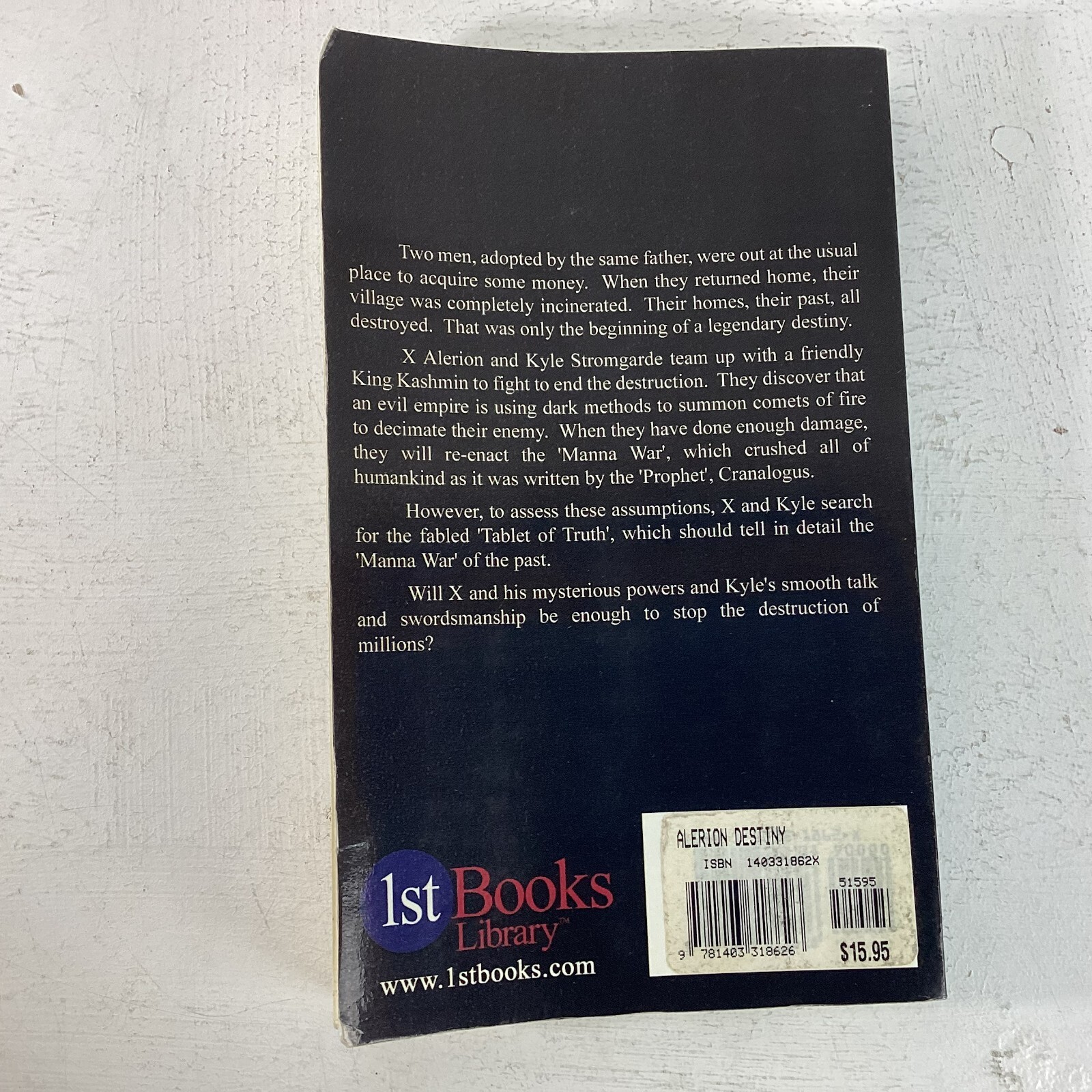 The Alerion Destiny Part One by Nicholas Doerr 2002 Trade Paperback ...