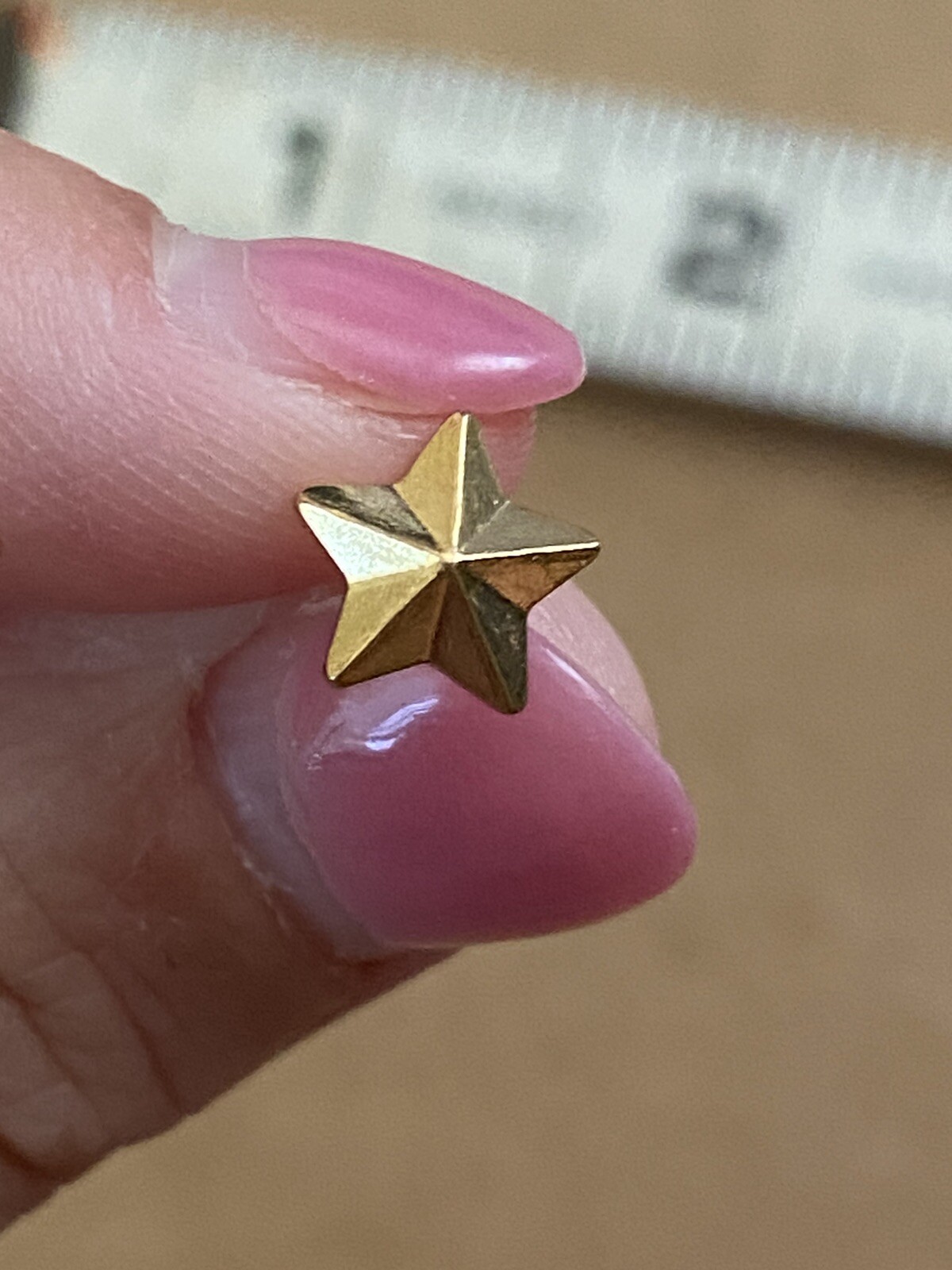 Large Pronged Gold Star Attachment Device For Medals and Ribbon Bars | eBay