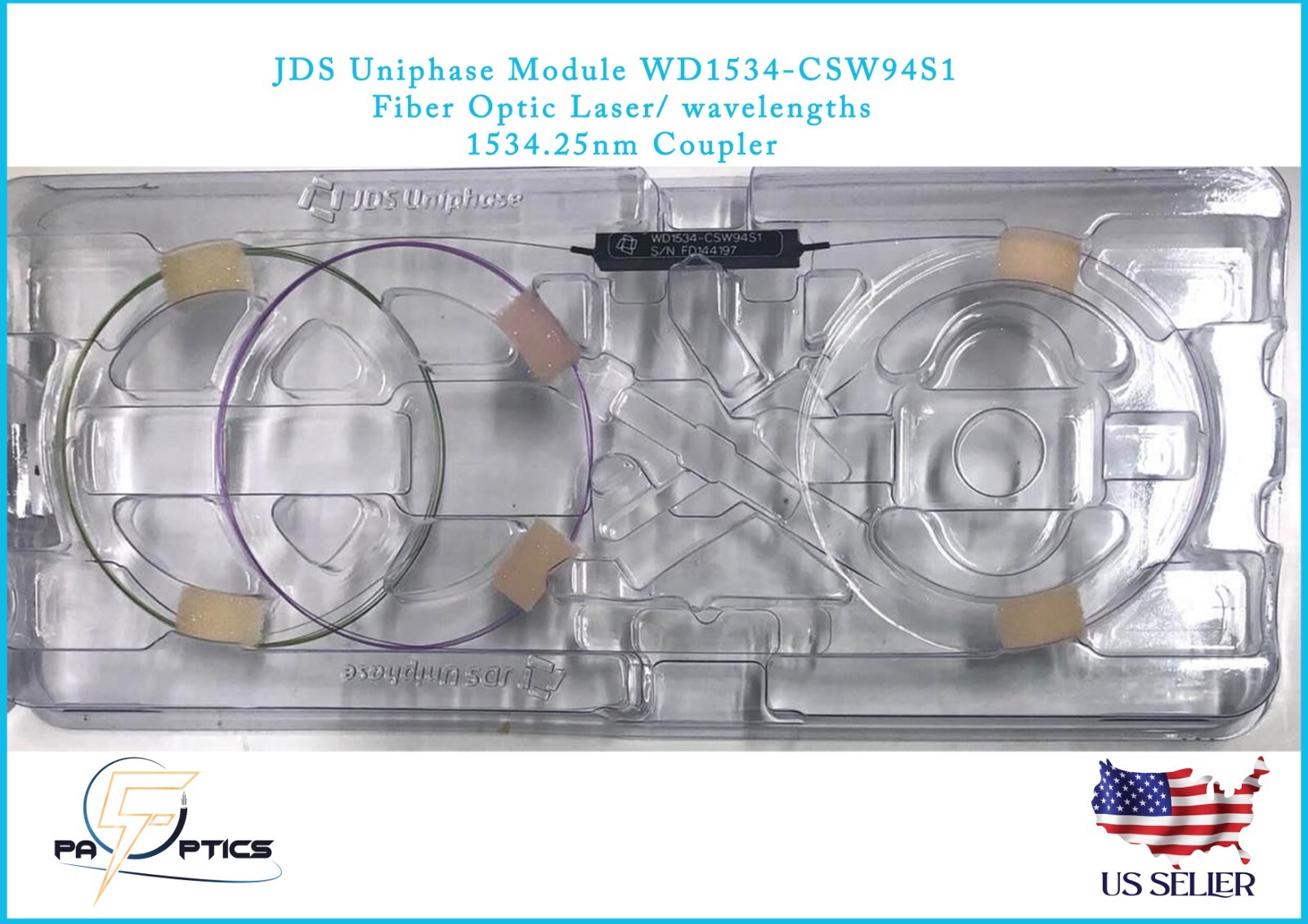 JDS Uniphase Module WD1534-CSW94S1 Fiber Optic Laser/ wavelengths/ BAND ...