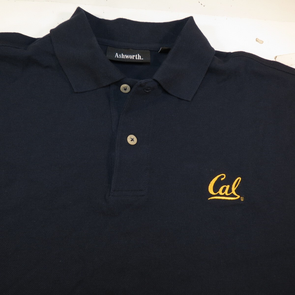 NEW ASHWORTH UNIVERSITY of CALIFORNIA BERKLEY COLLEGE POLO KNIT GOLF ...