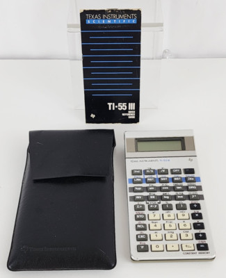 Vintage Texas Instruments TI-55 III Scientific Calculator Tested-Works ...