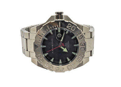 Android AD442 Divemaster Silverjet Automatic 500M Stainless Steel Men's ...