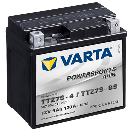 Batterie für SYM / Sanyang Mio 50 2017 VARTA TZ7S / YTZ7S AGM ...