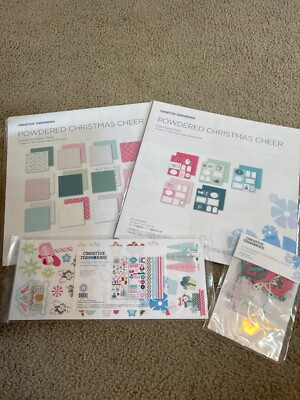 Creative Memories POWDERED CHRISTMAS CHEER 4 pc lot paper, mats ...