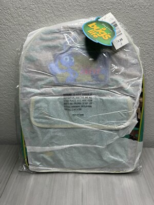 Vintage Disney Pixar A Bugs Life Backpack Green Camouflage Flik Ant ...