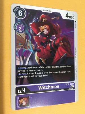 Witchmon ST10-09 U Digimon CCG TCG | Parallel World Tactician Near Mint ...