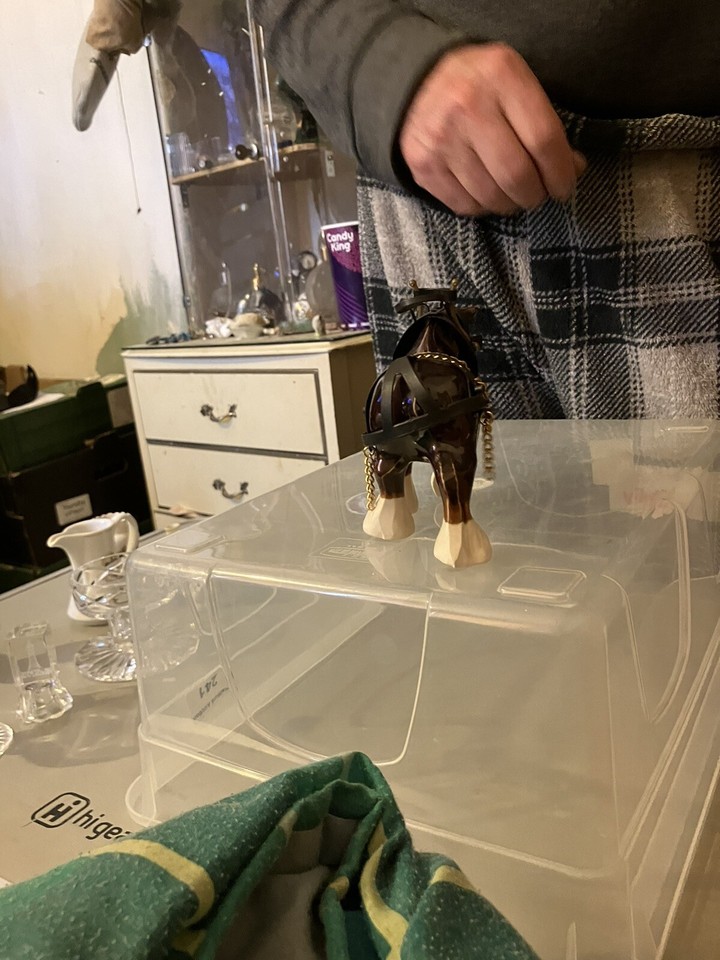 Melba Ware Shire Horse In Tack | eBay