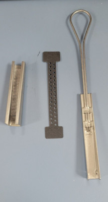 Overhead Aerial Flat Telephone Cable or Wire hanger Wedge Clamp Pack of ...