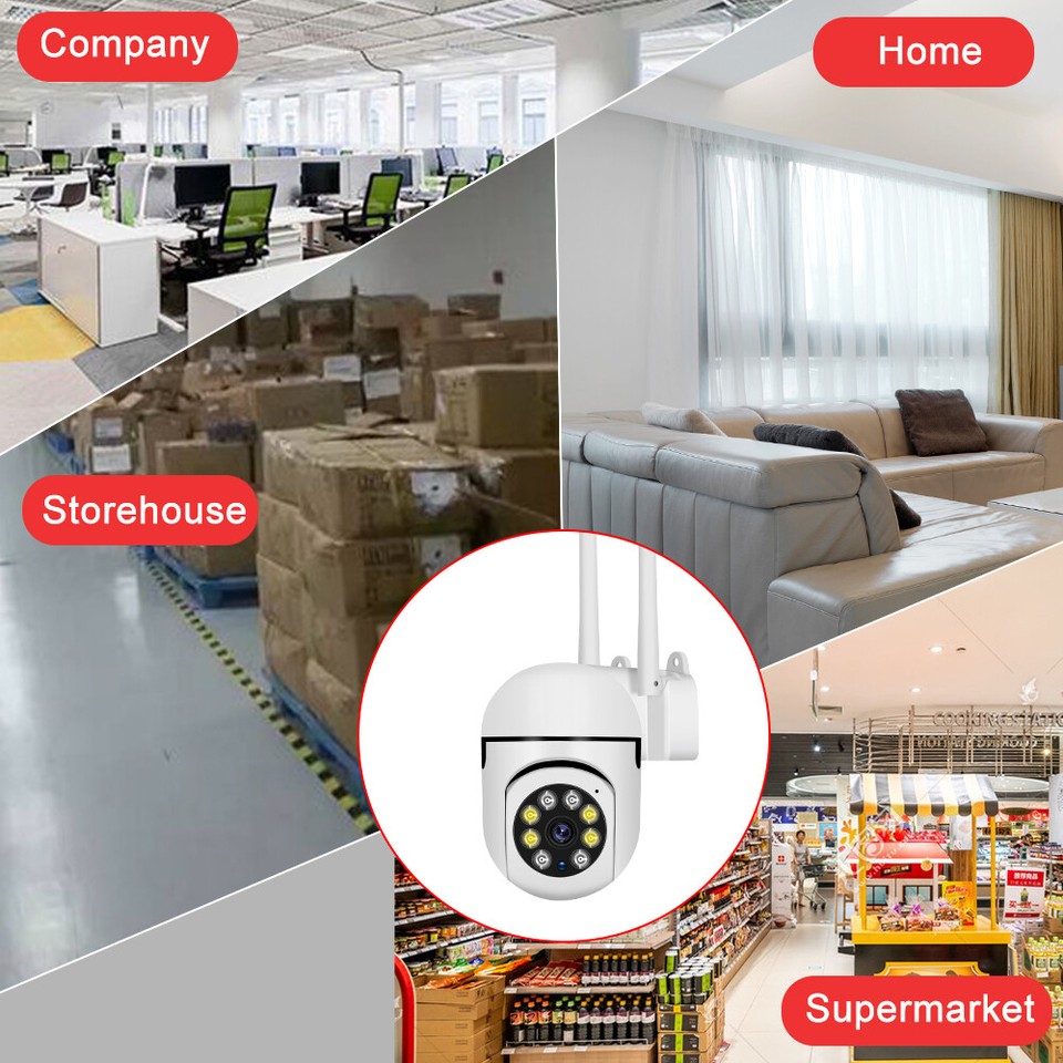 5G WiFi IP Wireless Camera Outdoor PTZ Smart Home Security IR Cam 1080P ...