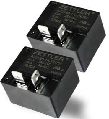 2 Pack AZ2160-1A 15DEF 30A Miniature Power Relay High Current Control ...