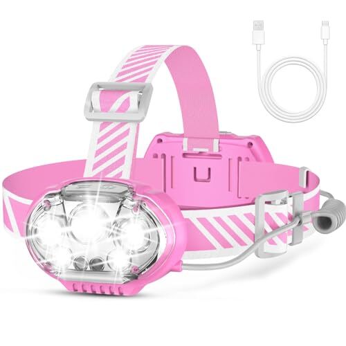 Rechargeable Head Torch Uk LED Rechargeable Headlamp, 150000LM Super ...