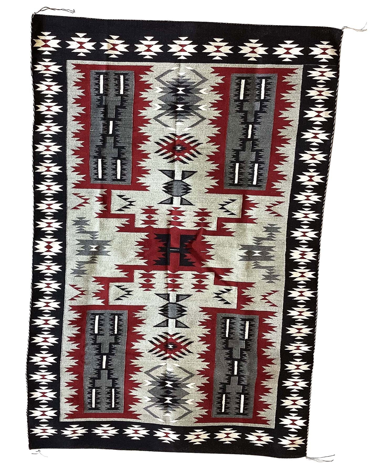 Charlene Begay, Navajo Handwoven Rug, Storm Pattern, Wool, 85” x 57” | eBay