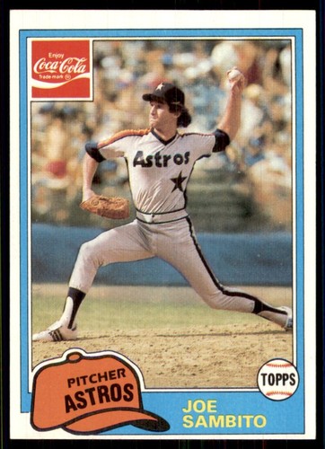 1981 Topps Coca-Cola #10 Joe Sambito Houston Astros | eBay