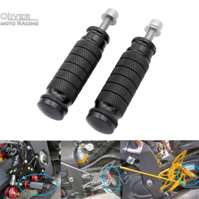 CNC Rearset Footrests Footpeg Foot Pegs Pedals 8mm M8 Universal ...