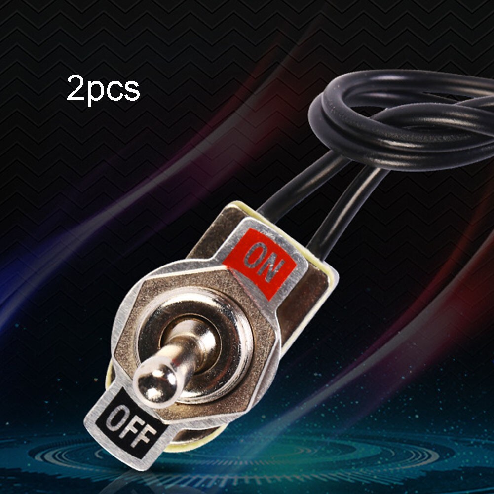 Xtoggle Rocker 2PCS 440V And Below 6A/125V Black+Silver Prewired | eBay