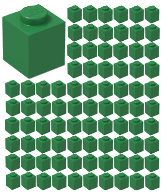 ☀️Lego 1x1 GREEN Brick x 100 Stud Part Piece Bulk Lot Legos # 3005 | eBay