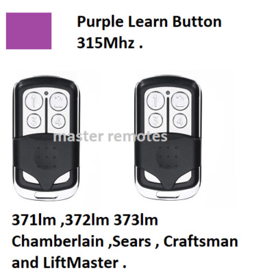 NEW CompatibleW 371LM LiftMaster Sears Chamberlain Remote 373lm 370lm ...