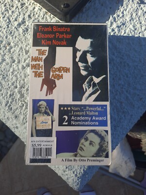 The Man With The Golden Arm VHS Frank Sinatra Sealed B/W 1956 | eBay