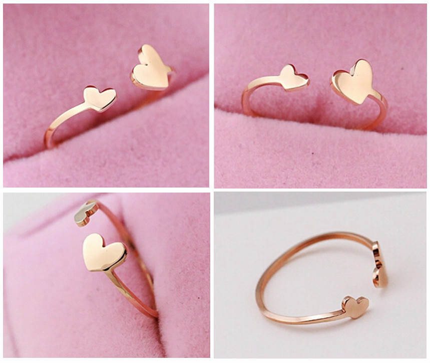Super Adorable Rabbit Heart Mask Love Small Rose Gold GP Adjustable ...