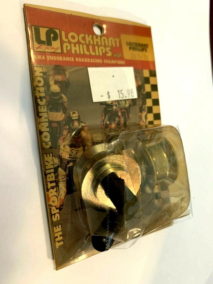 NOS LOCKHART PHILLIPS SWINGARM FRAME BUTTON KIT SILVER PITCH 10mm x1.25 ...