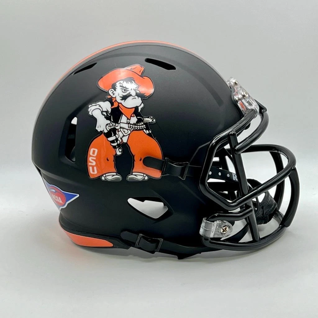 Oklahoma State Football Helmet Black