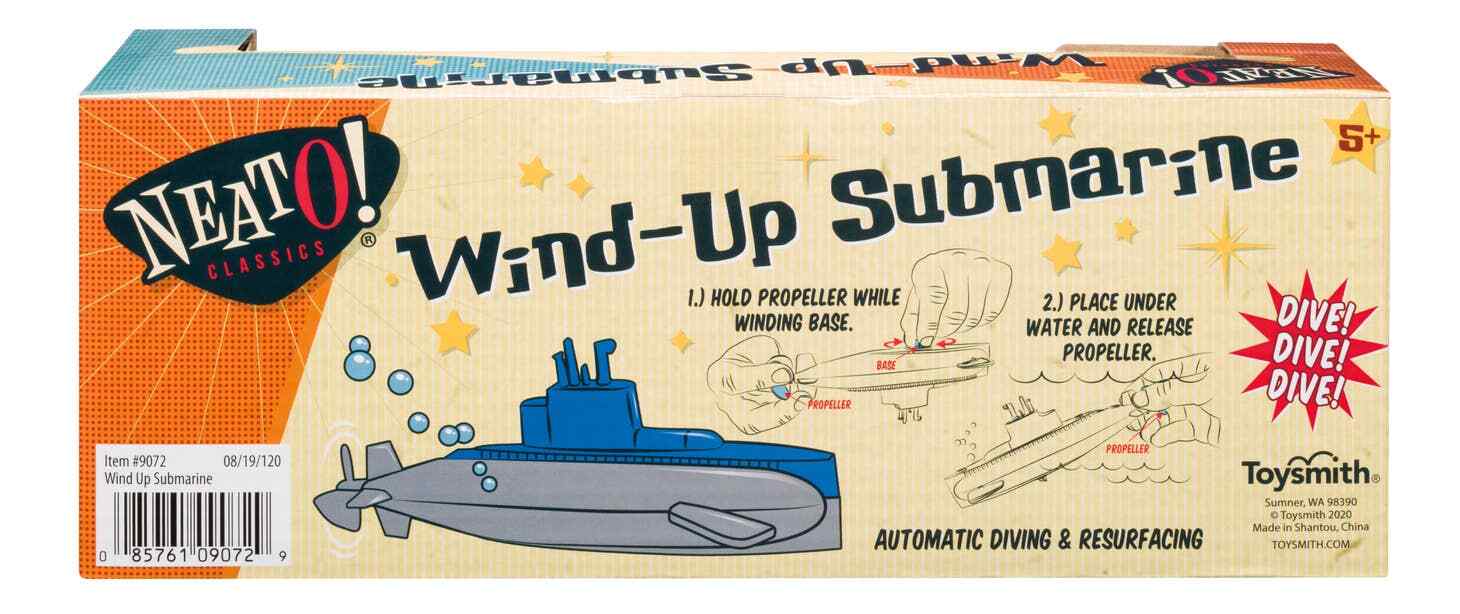 Wind-Up Submarine - Bath Toys by Toysmith 9072 for sale online | eBay UK