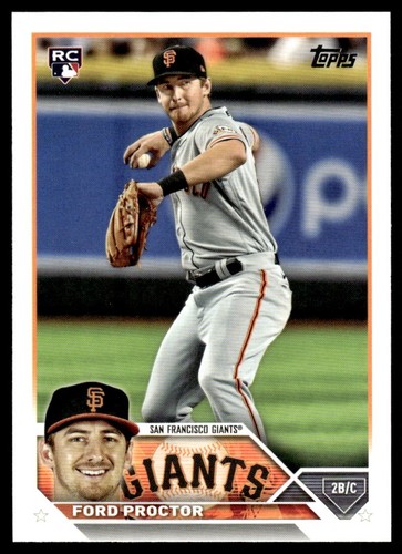 Ford Proctor 2023 Topps Series 2 | Rookie Card RC #472 San Francisco ...