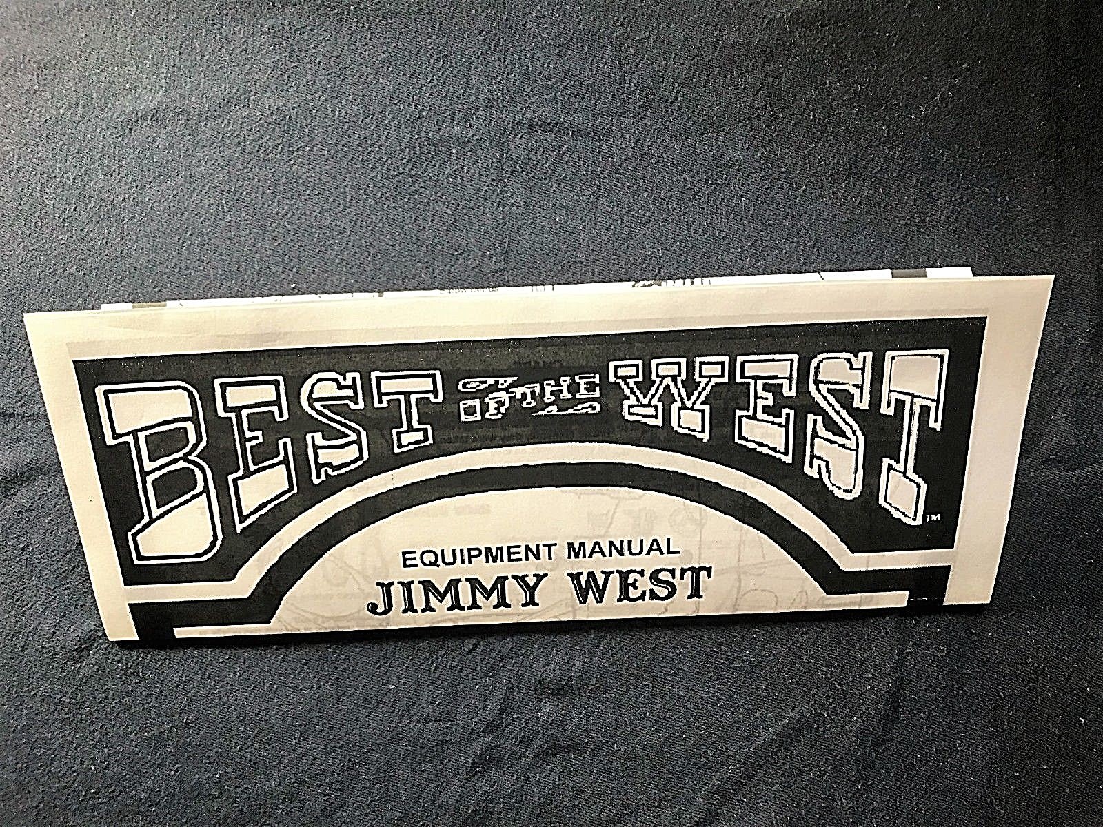 Marx Johnny Best of the West "Jimmy West" EQUIPMENT MANUAL (Copy) 2065 ...