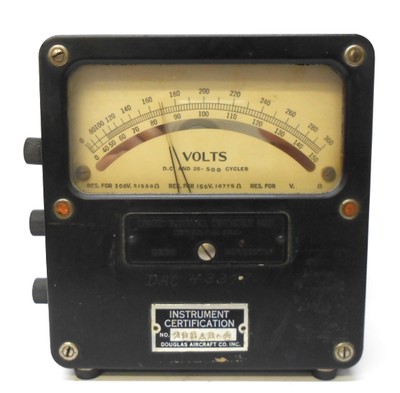 Amp & Voltmeters - Weston Dc Voltmeter Model