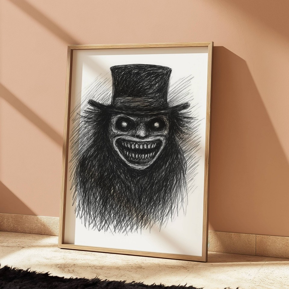 THE BABADOOK MOVIE DRAWING PRINT SKETCH 8" x 10" HORROR PRINT WALL ART ...