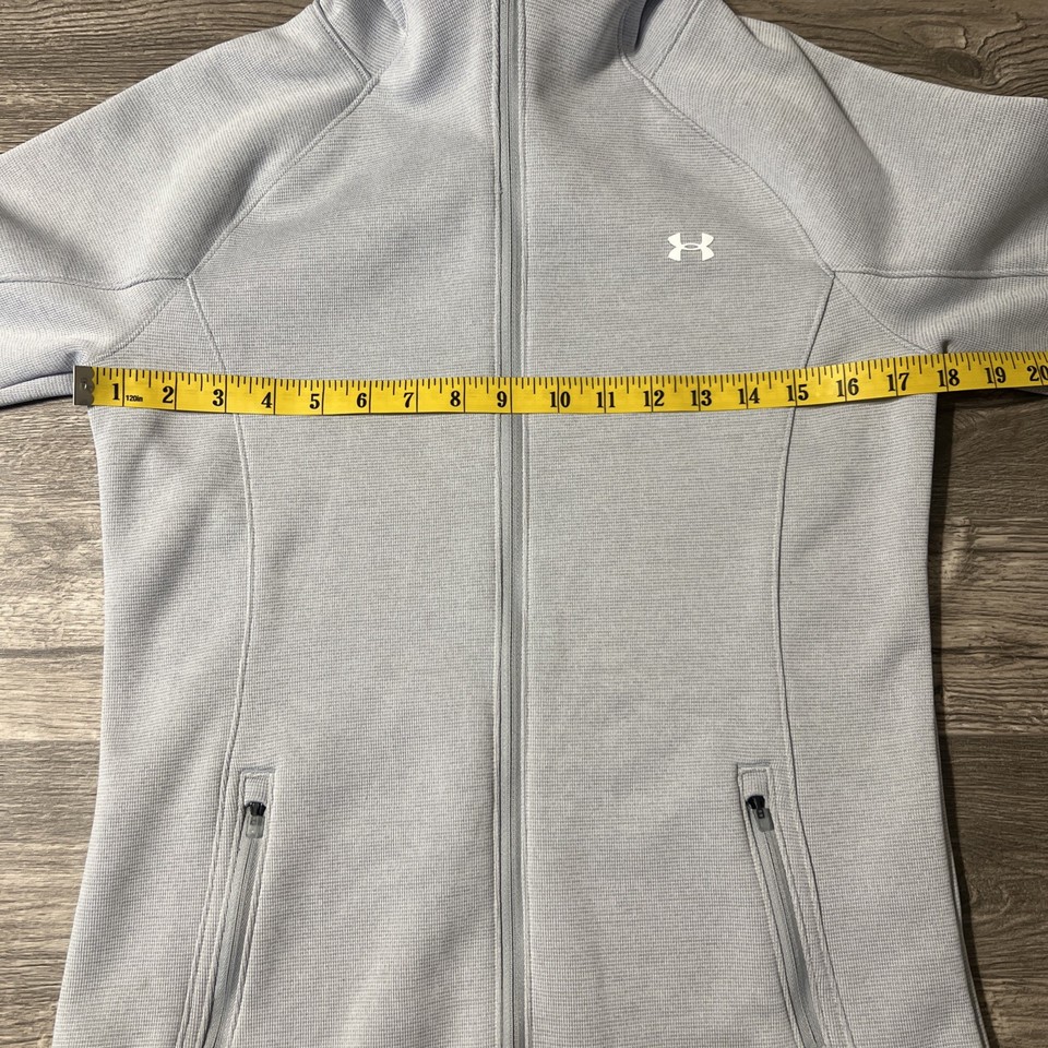 Under Armour Storm Cold Gear Women’s Gray Full Zip Jacket Swacket Size ...