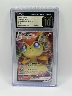 Victini VMAX 022/163 Ultra Rare Battle Styles Pokemon- CGC 10 PRISTINE ...