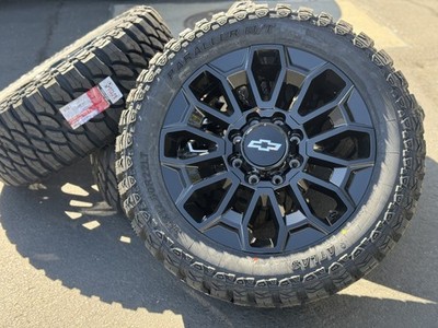 2026 22" Rims Wheels 35" Tires 8x180 GMC Sierra HD Chevy Silverado 2500 ...